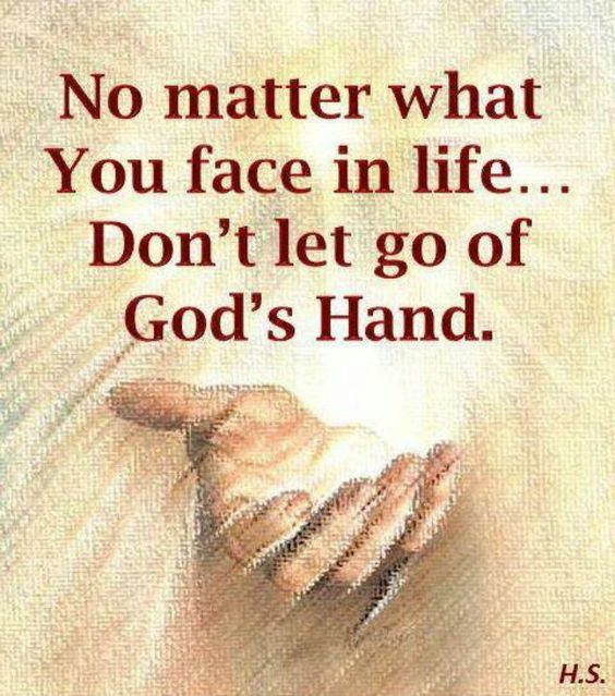 Don’t Let Go Of God’s Hand – Becoming the Oil and the Wine